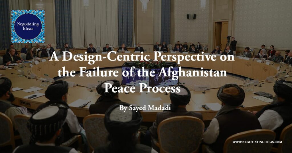 A design-centric Perspective on the Failure of the Afghanistan Peace Process - Negotiating Ideas